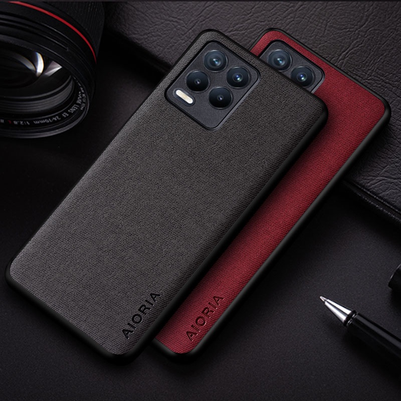 AIORIA Case Realme 8 Pro 8 4G 5G Casing Business Simple Solid Color ...
