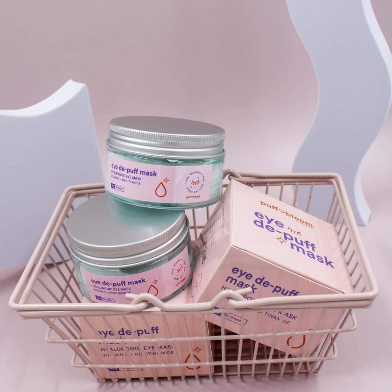 Puff & Bloom Eye De-Puff Mask Hyaluronic Acid, Vitamin C and ...