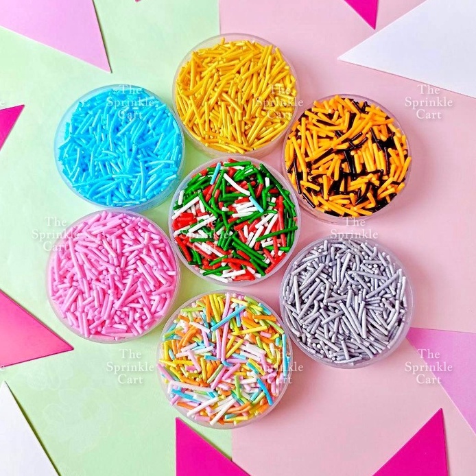 Metallic Vermicelli Edible Dragee Sprinkle Jimmies Colorful Sprinkles ...