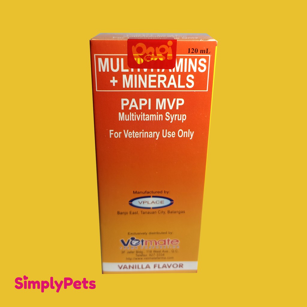 Papi MVP MulitVitamins and Minerals Vanilla Flavor 120ml | Shopee ...