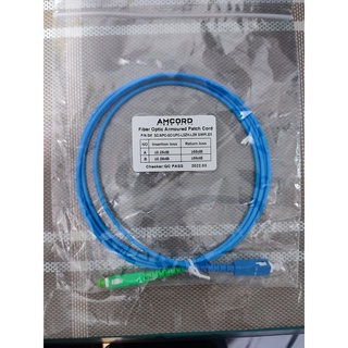 ARMORED Converge APC to UPC (blue to green) Fiber Optic Patch Cord ...