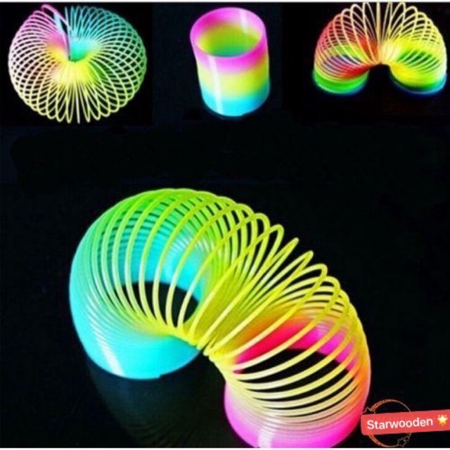 Rainbow Spring Toy Circle Slinky | Shopee Philippines