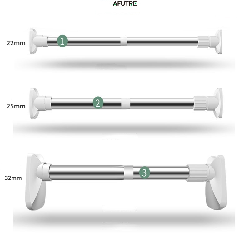 Afutre Extendable No Drilling Pole Adjustable Telescopic Tension Pole ...