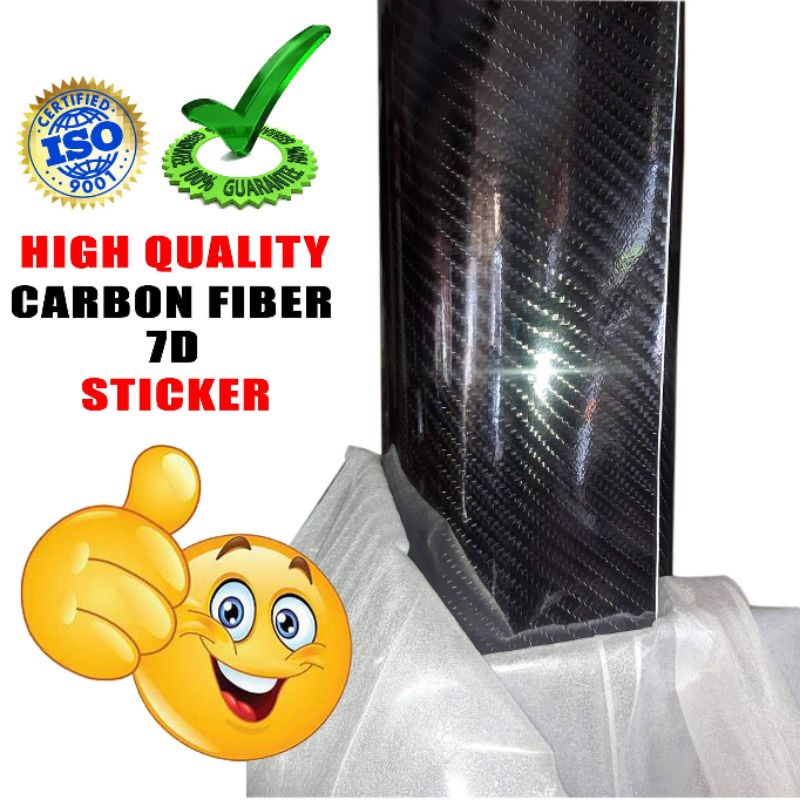 STICKER Carbon Fiber 7D PREMIUM for Car, Motorcycle and others ...