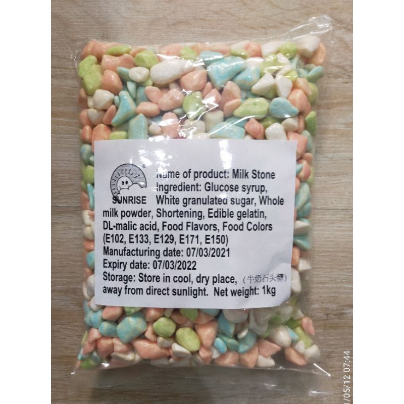 milky or milk stone 500g choco stone candy like for sale | Shopee ...