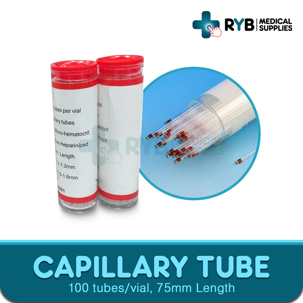 Capillary Tube - Kingmed RED & BLUE 100's/vial | Shopee Philippines