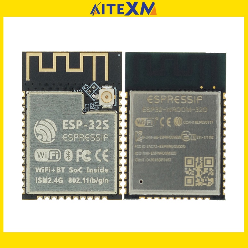 ESP-32S ESP-WROOM-32 ESP-WROOM-32D ESP32 ESP-32 Bluetooth and WIFI Dual Core CPU with Low Power ...
