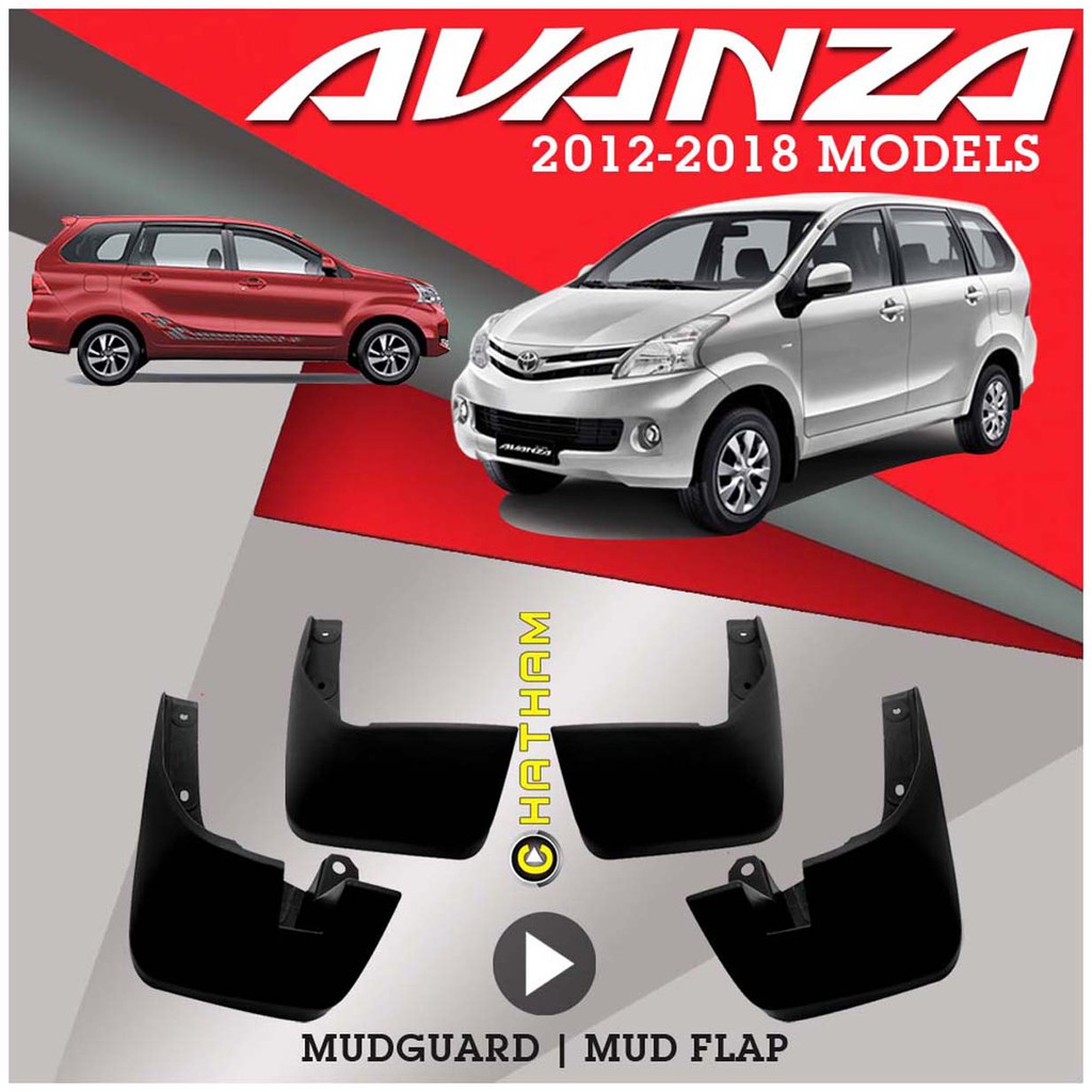 Mudguard for Toyota Avanza 2012 to 2018 ( Mud Guard 2013 2014 2015 2016 ...