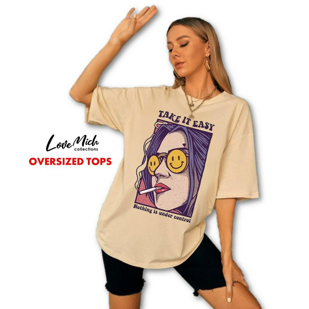 A3 Plus Size Tops Oversized Fashion Woman Apparel Vintage Graphic ...