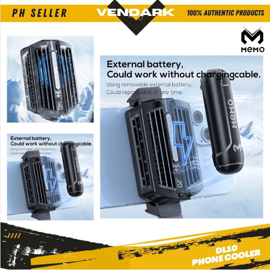 New Arrival MEMO DL10 RGB Phone Fun Cooler Phone Mobile Cooler with ...