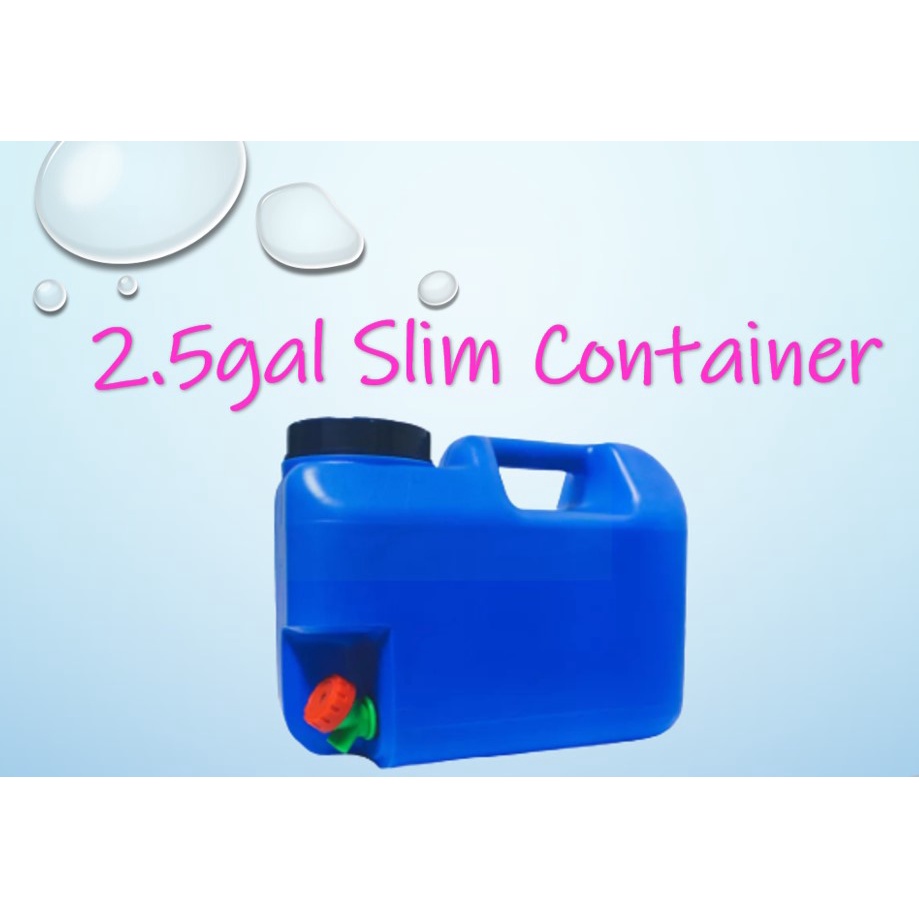 2.5 Gallon Slim Container 10L Mini Water Container | Shopee Philippines