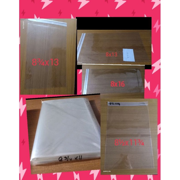 opp plastic with adhesive 100pcs/pack | Shopee Philippines