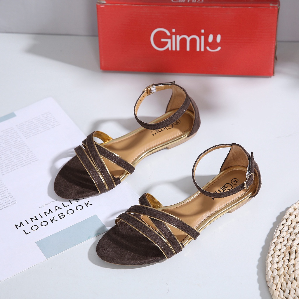 【AhSin】sandals women Ladies casual Korean version of the trend flat ...