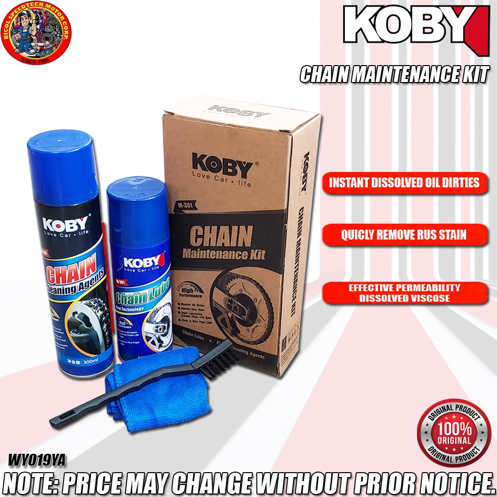KOBY CHAIN MAINTENANCE KIT M-301 CHAIN CLEANER (WY019YA) | Shopee ...