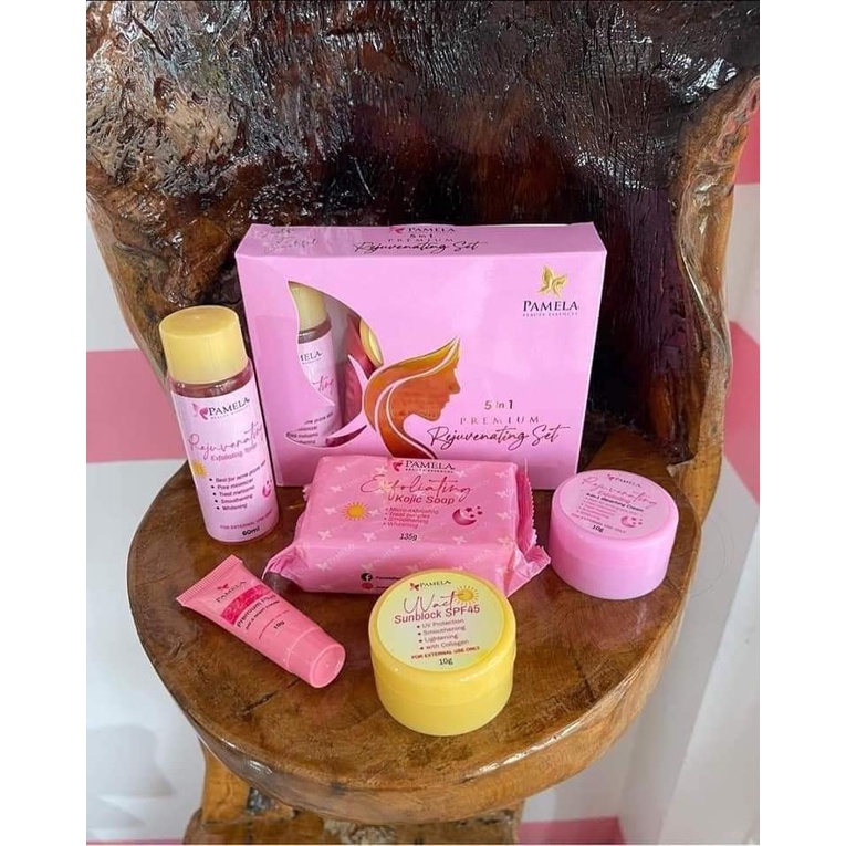Pamela 5in1 Premium Rejuvenating Set For Glowing Skin & Whitening ...