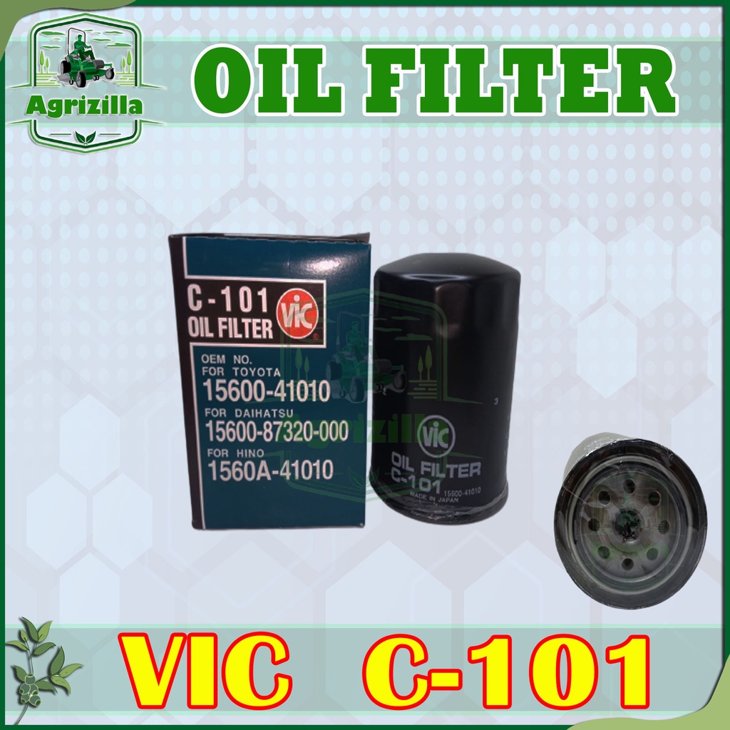 VIC C101 C-101 Oil Filter Japan for Toyota Hilux Hiace Revo diesel Ford ...