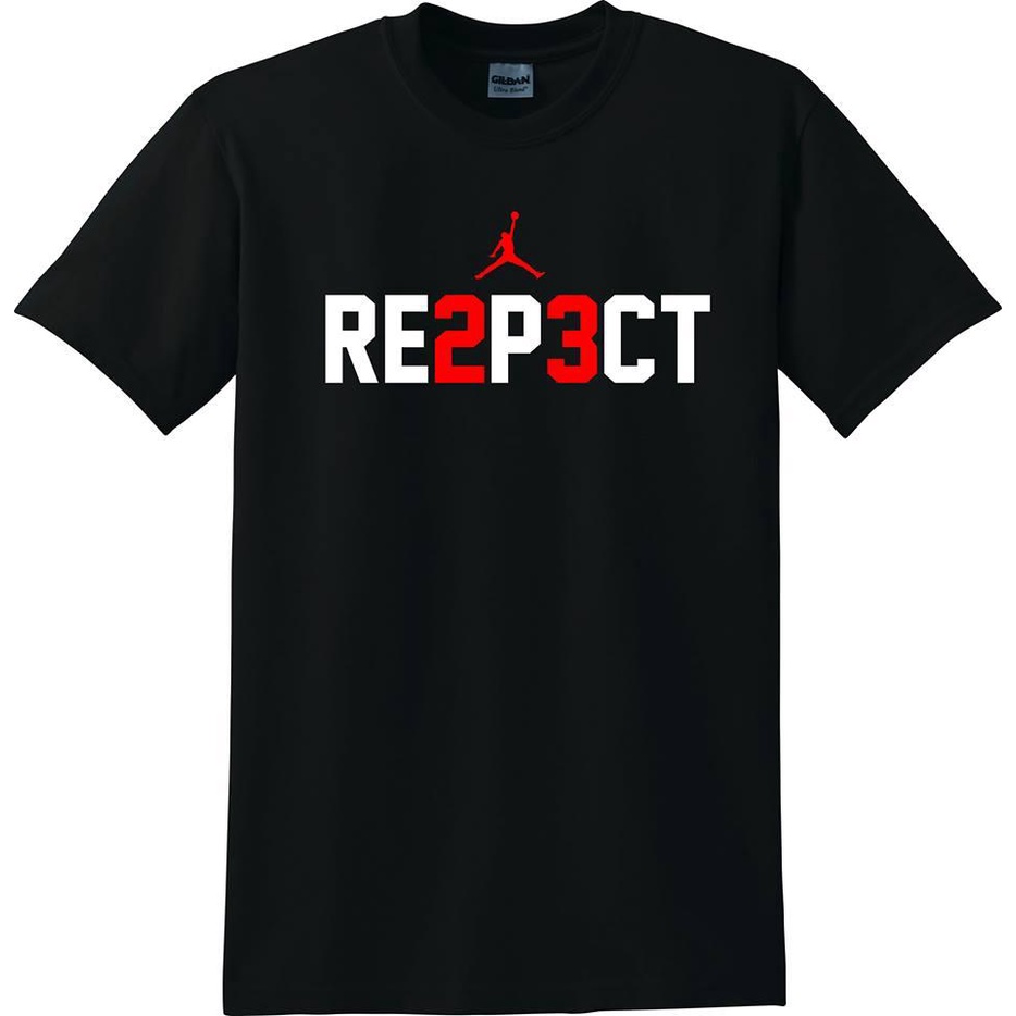 Gildan Brand Respect Jordan Shirt (Black) | Shopee Philippines