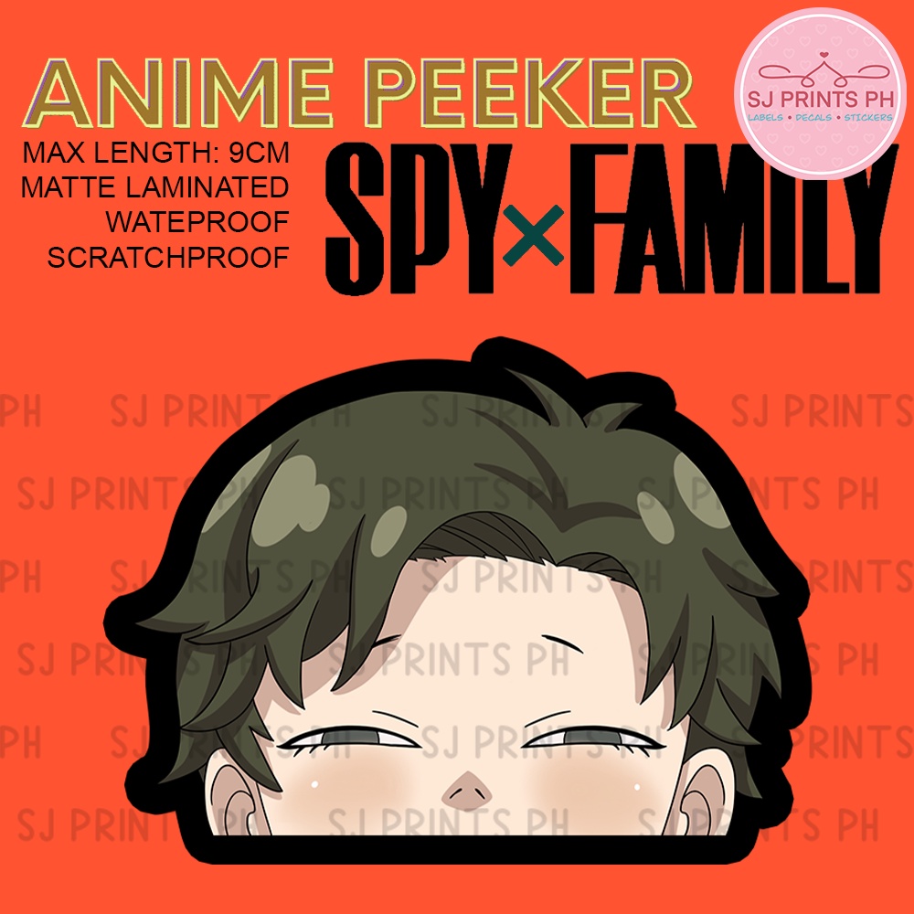 SPY X FAMILY | Anime Peeking Stickers| Waterproof laminated vinyl ...