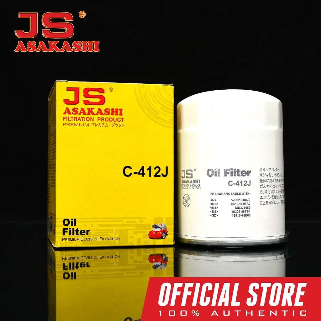 JS Oil Filter C412J For Isuzu Trooper 98, NHR 4JG2, Mazda 4JG2T/4JB1T ...