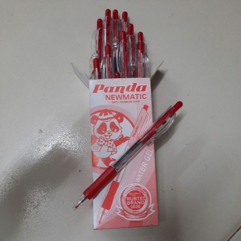 Panda Newmatic with Rubber Grip (Water Gel Ballpen) | Shopee Philippines