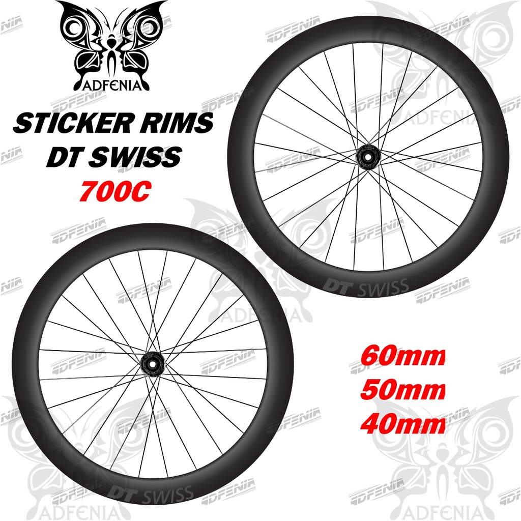 Decal Sticker Rims DT Swiss Road Bike Fixed Gear Sticker DT Swiss ...