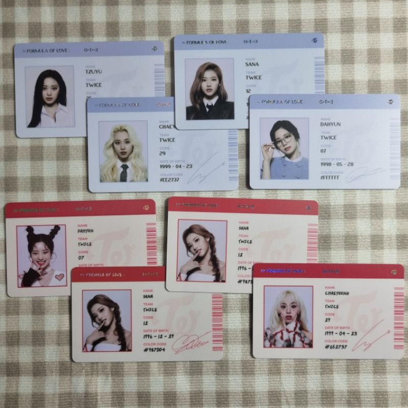Twice Formula of Love ID Card (onhand) | Shopee Philippines