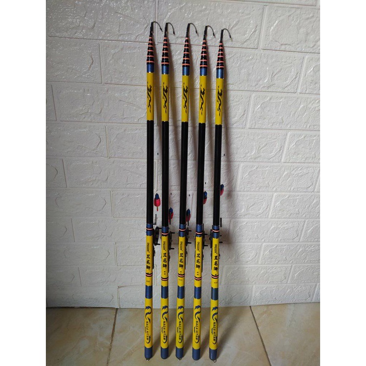 HITAM Oregon Dragon Black Tile Fishing Rod 360, 450,540 Complete Bottom ...