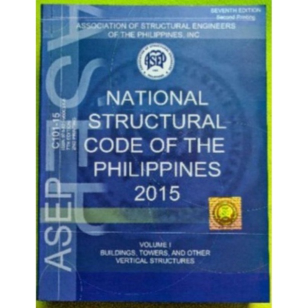 NATIONAL STRUCTURAL CODE OF THE PHILIPPINES 2015. | Shopee Philippines