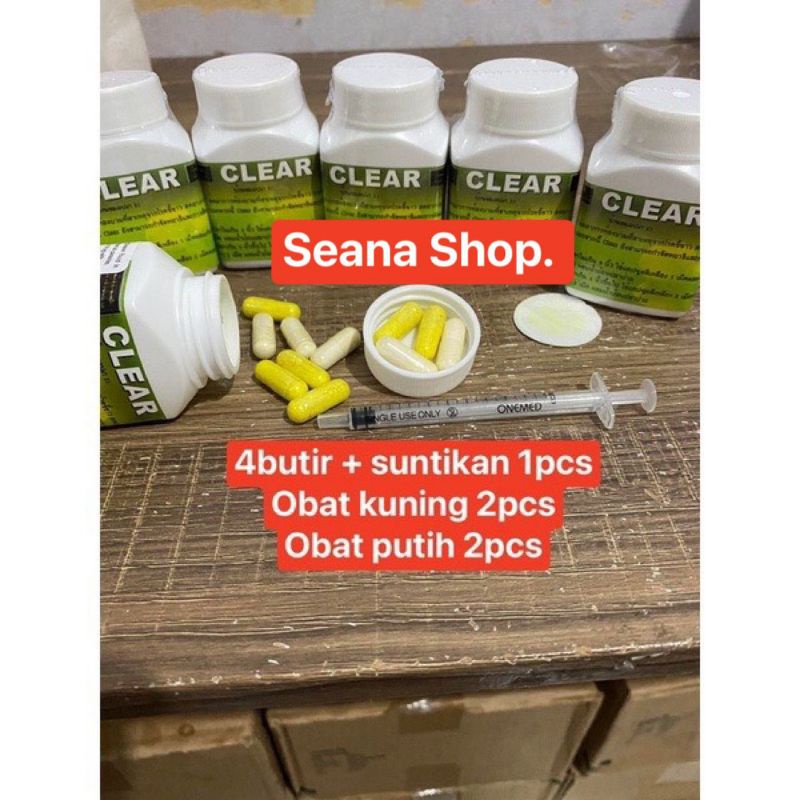 PUTIH Clear 4 Capsules Of Louhan Fish Medicine White Bloating Bloating ...