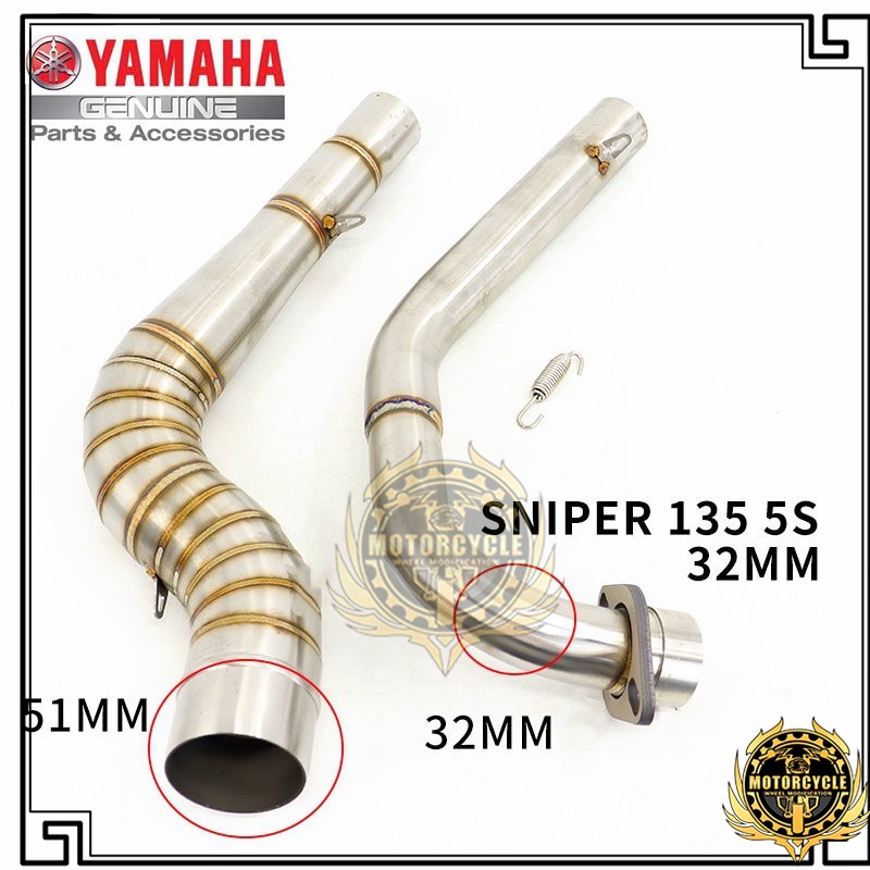 Honda Front Exhaust Pipe Elbow Sniper 150 Sniper 135 NMAX155 Wave125 ...
