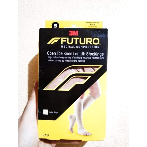 3M Futuro Open Toe Knee Length Compression Small Size for Varicose ...