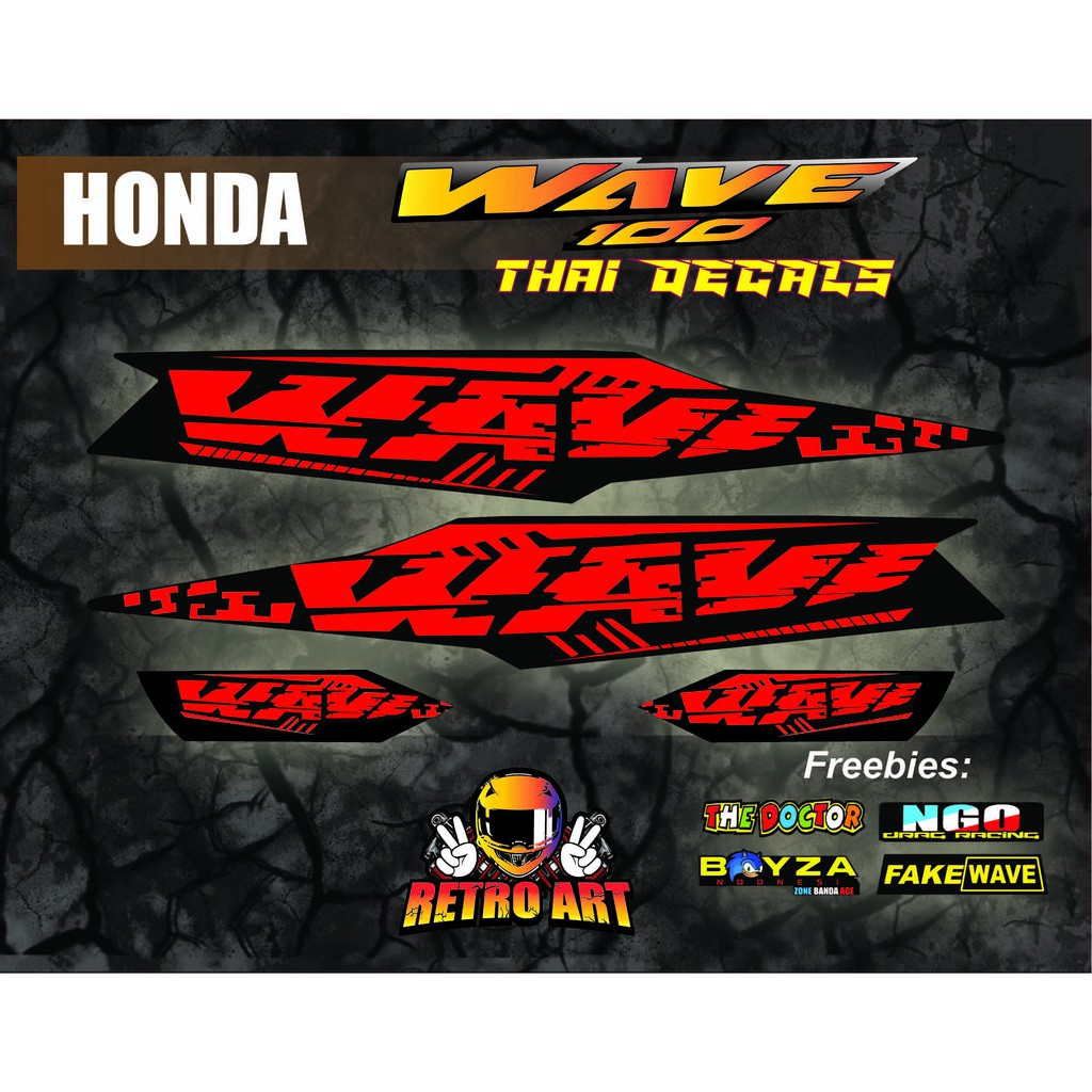 HONDA WAVE 100 Decals Limited Edition | Shopee Philippines