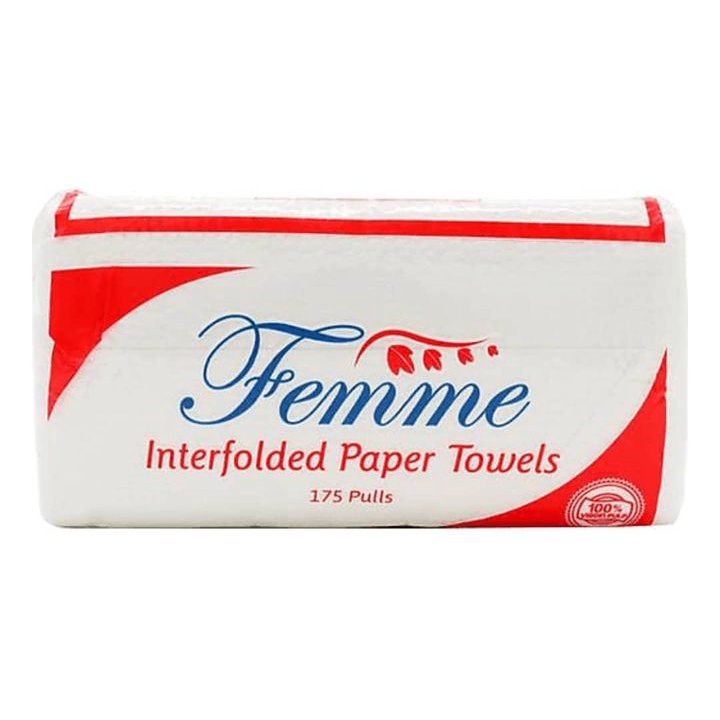 Femme Interfolded Hand Paper Towels 1ply by 175 pulls | Shopee Philippines