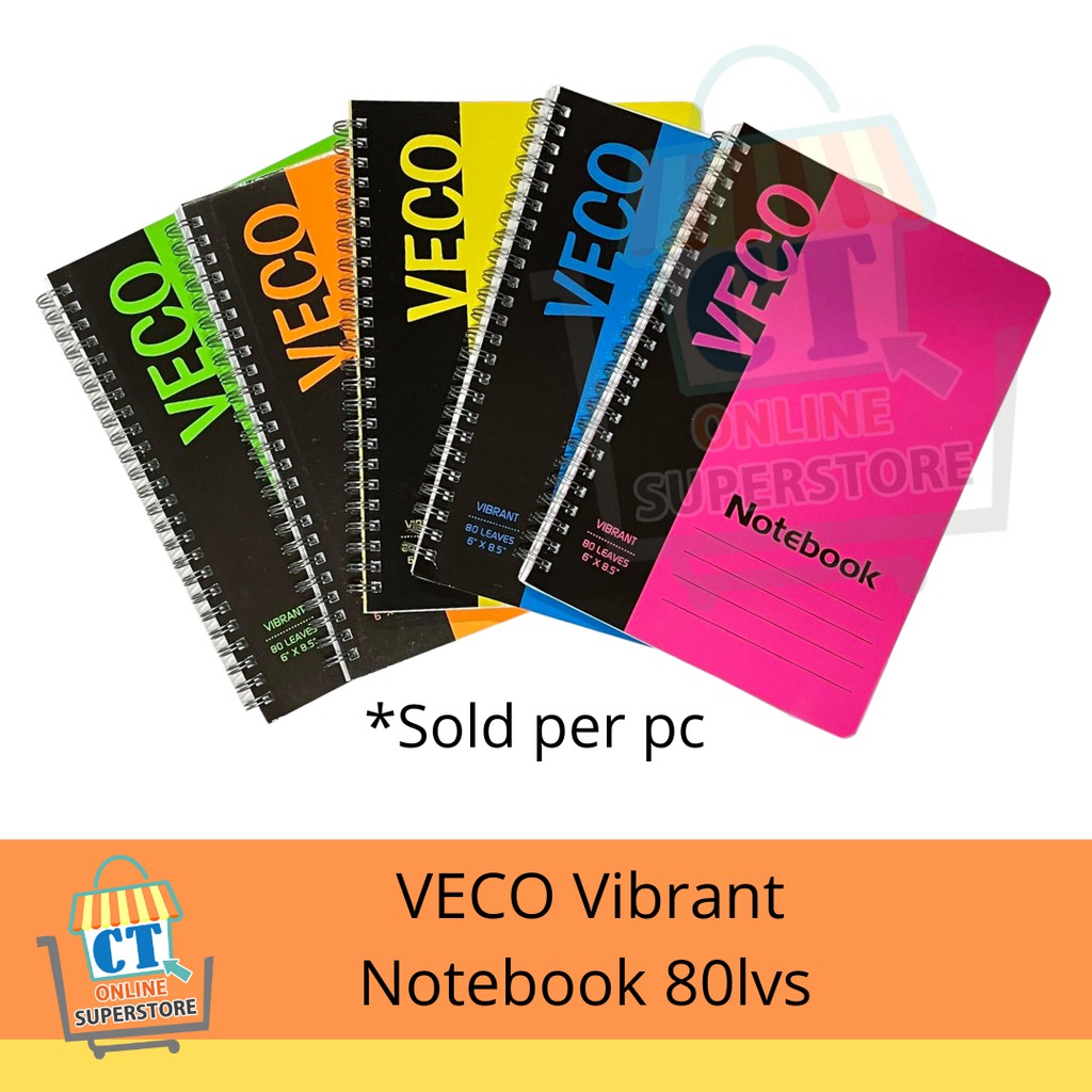 Veco Vibrant Notebook 6x8-1/2 80lvs | Shopee Philippines
