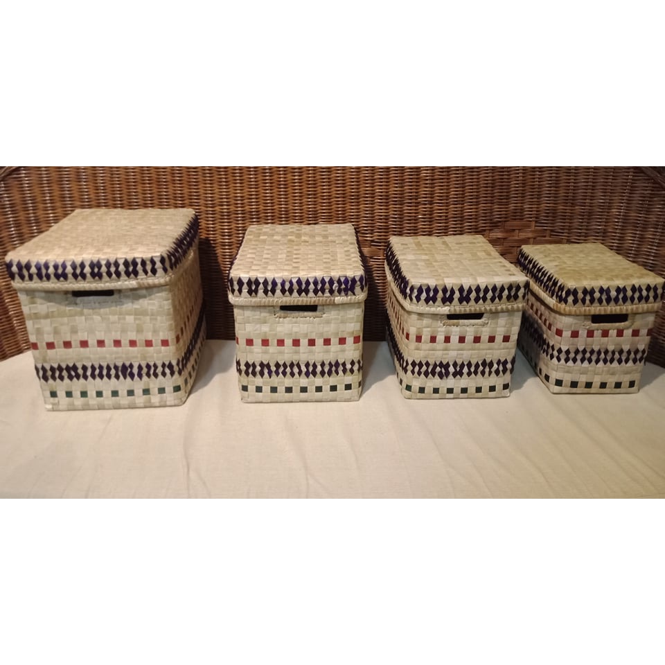 Native Organizer | Rectangular Box | Native Storage Box made of Pandan ...