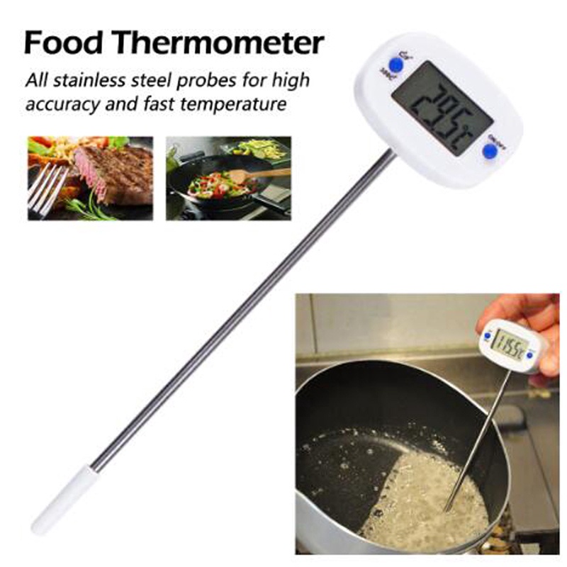 Digital Food Thermometer Probe Instant Read Temperature Cooking Kitchen ...