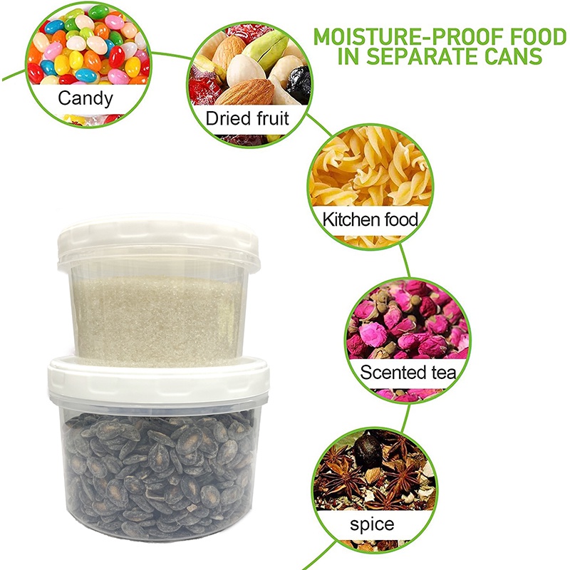 Dailyhome 4 pcs Deli Food Storage Container Combo Pack Fridge Food Box ...