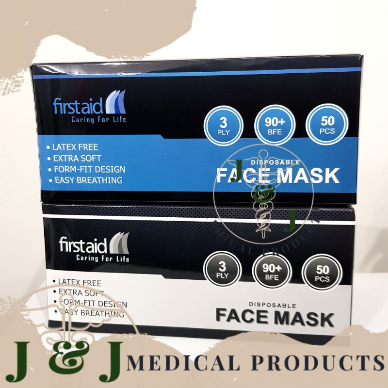 FIRSTAID 3-PLY Face Mask (50's) | Shopee Philippines