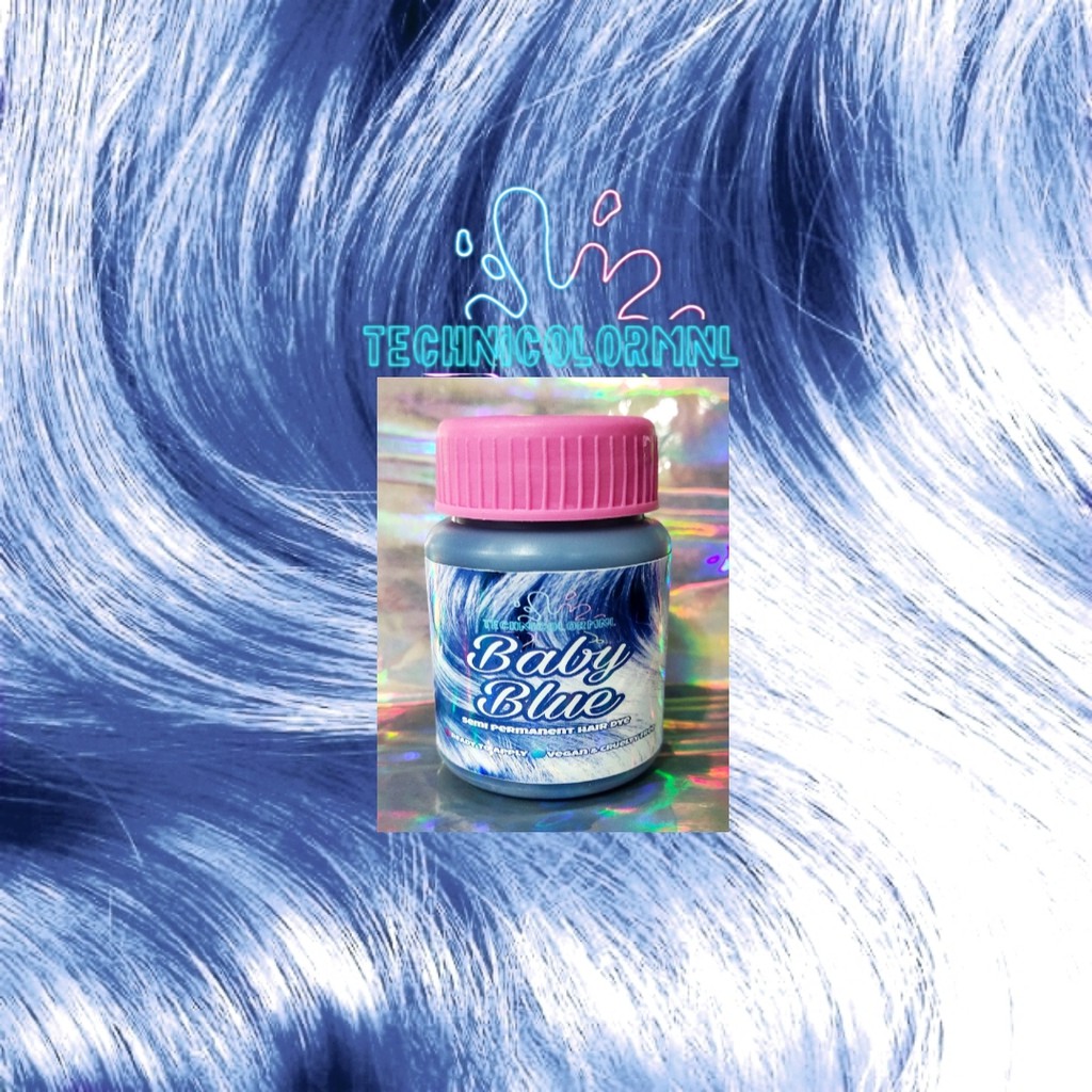 Baby Blue 70ml Technicolor Hair Semi Permanent Hair Dye | Shopee ...