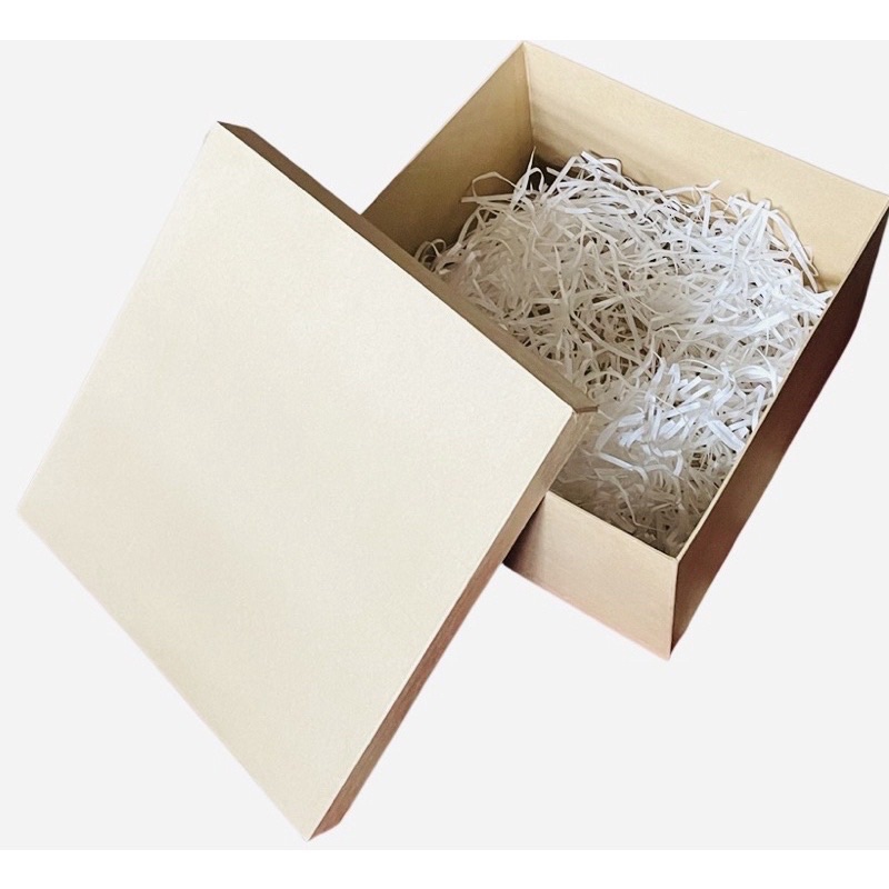 15 x 15 x 6 inches Kraft/ Colored Box with White or Bdown Shredded ...