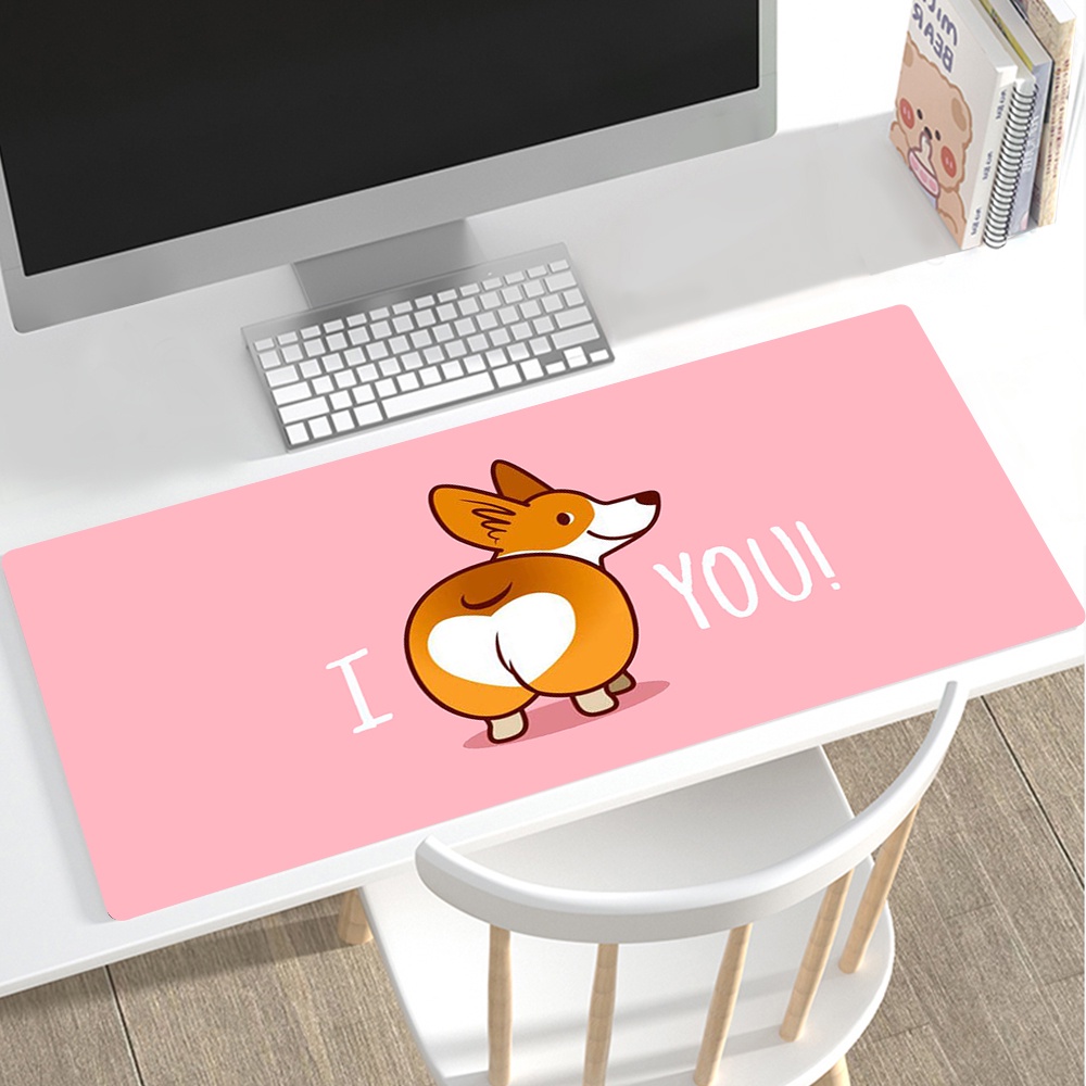 Lovely Welsh Corgi Animal Gaming Mousepad Popular Mouse Pad Gamer ...
