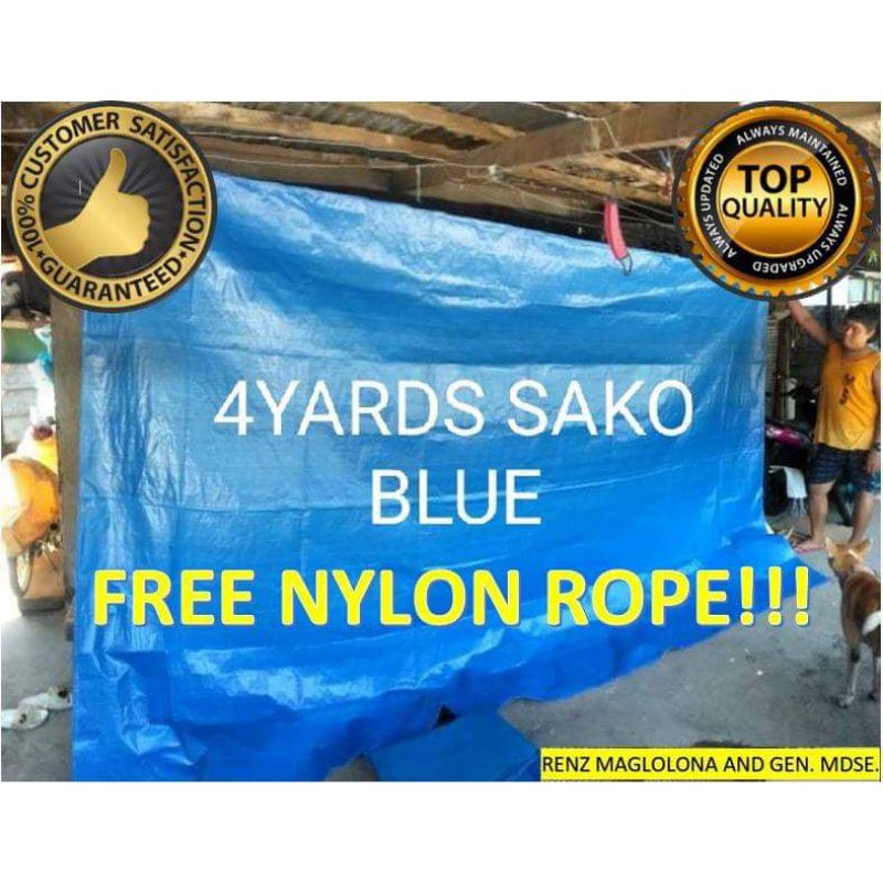 4 YARDS SAKOLIN HIGH QUALITY !!! LONA TARPAULIN TOLDA TRAPAL (see ...