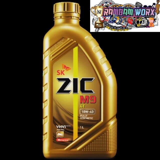 Zic M9 4T 10w-40 Fully Synthetic Motor oil 800ml & 1Liter (NEW STOCK ...