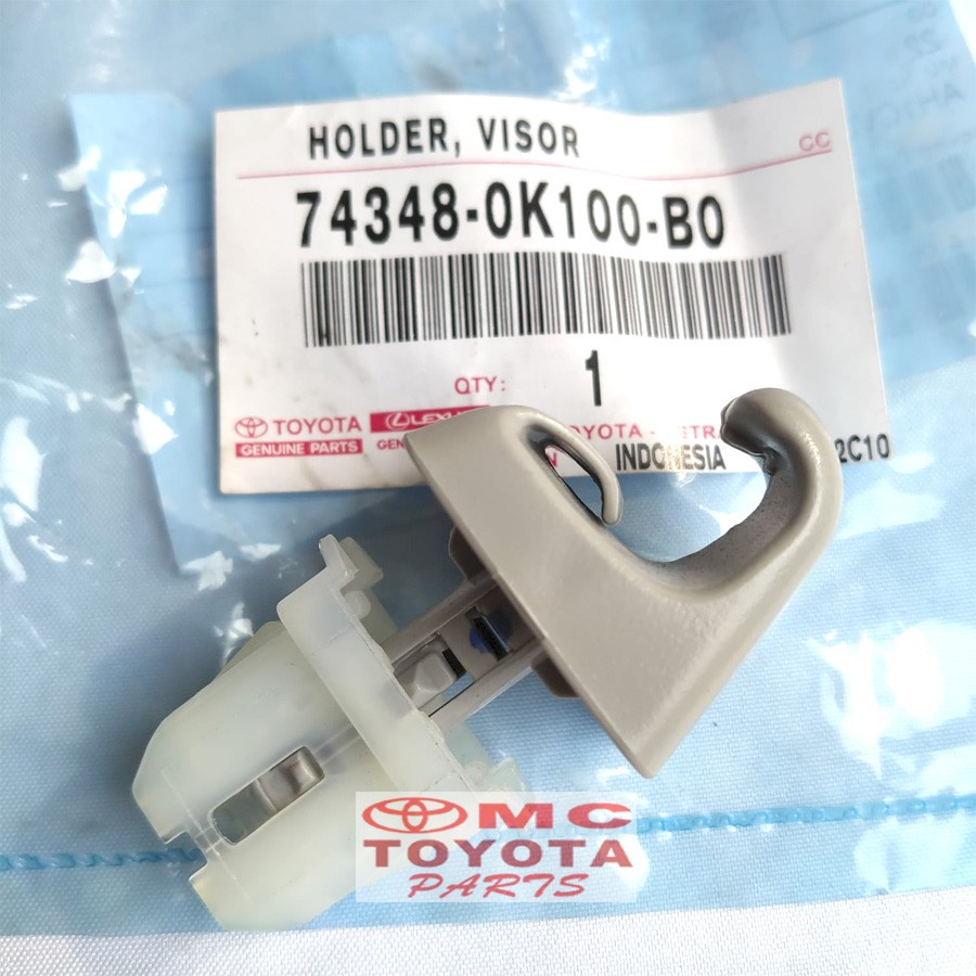 Sienta Innova Fortuner Sun Visor Clip Holder 74348-0K100-B0 | Shopee ...