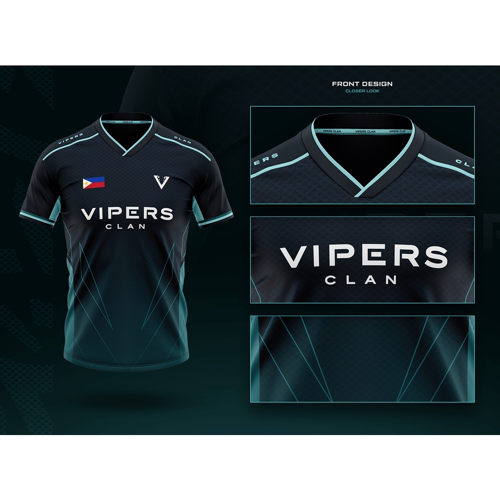 Viper Shirt VIPERS CLAN | Official Jersey FULL SUBLIMATION E-Sports ...
