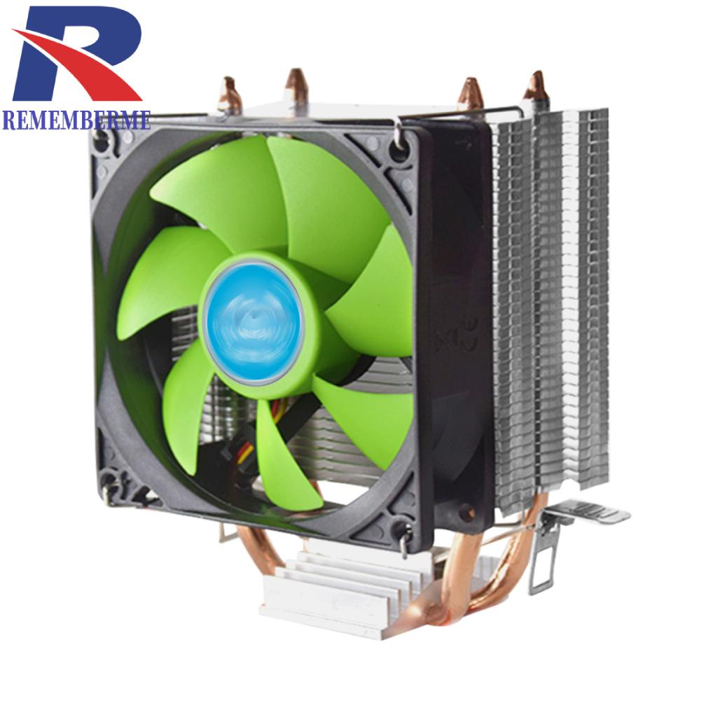 POLAR ICEFLOW CPU Cooler Green Blade Fan 2 Heatpipes Aluminum Fin CPU ...