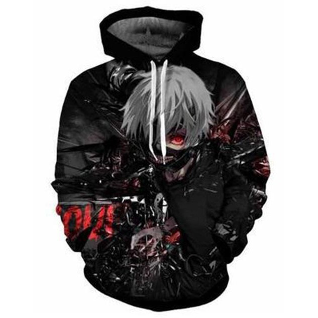 3D Printed Tokyo Ghouls Kaneki Ken Hoodie jacket | Shopee Philippines