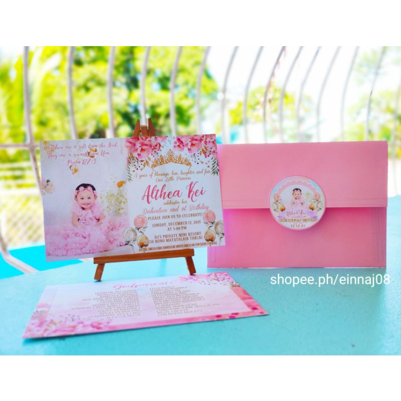 Royal Princess theme Invitation - 3R size | Shopee Philippines