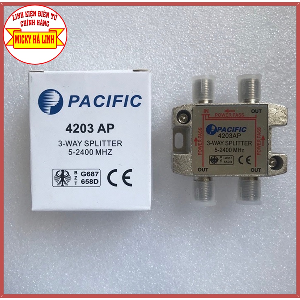 Genuine PACIFIC 3 cable splitter, 3 cable TV signal splitter, PACIFIC ...