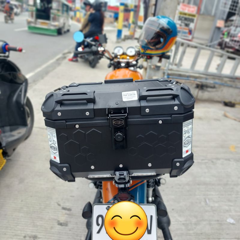 Alloy top box 55L 45L 35L SEC, Duhan, Motobox (Pure Alloy) Givi box | Shopee Philippines